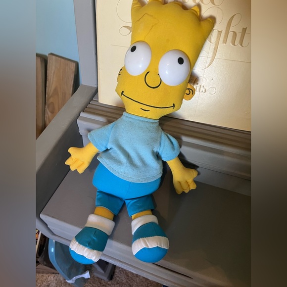 Toys | Vintage Bart Simpson Plush Doll | Poshmark